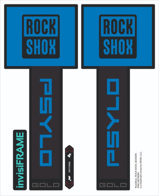 Rock Shox Psylo Gold, Black 2025 Decals – invisiframe